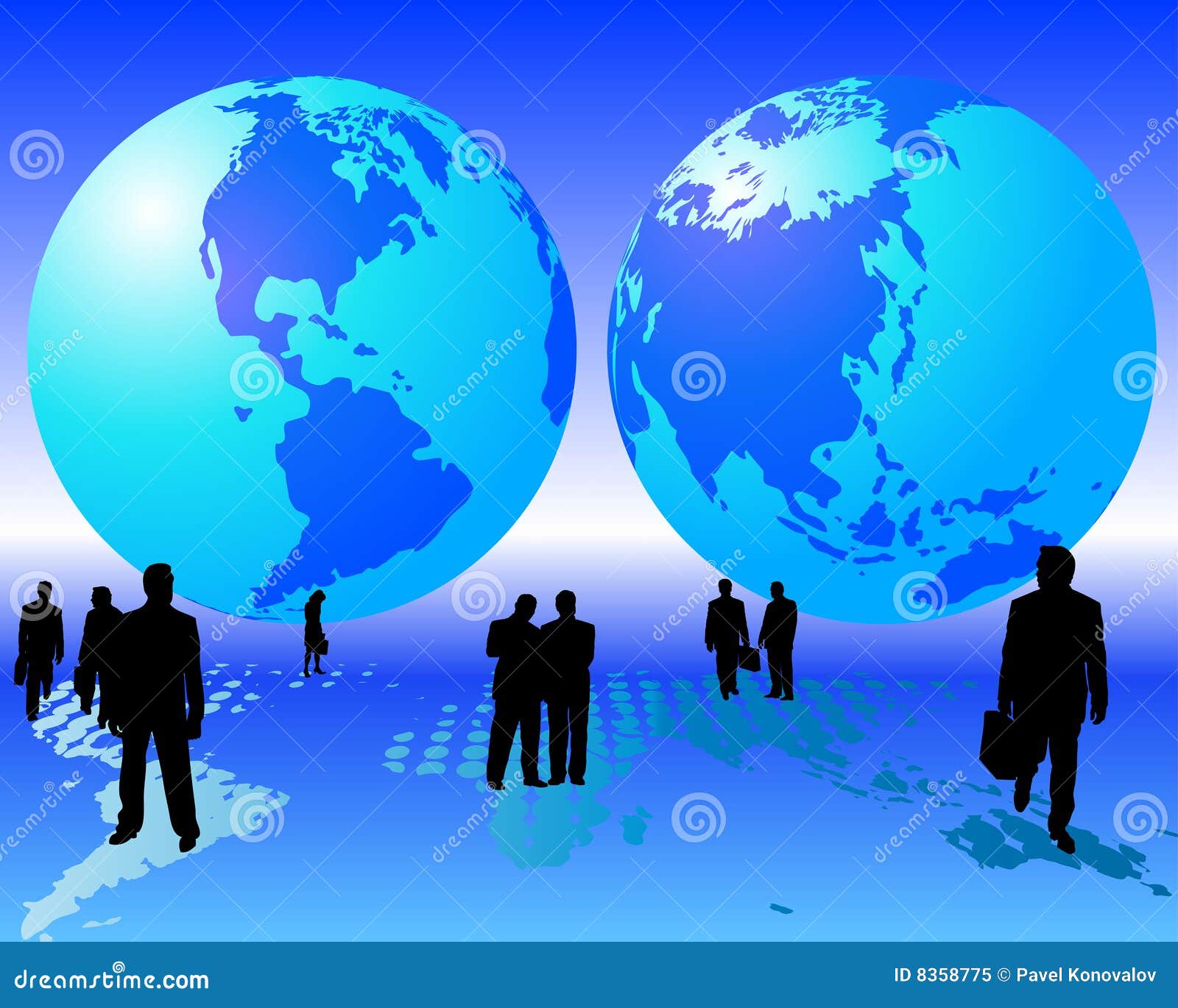 Worldwide business stock vector. Illustration of people - 8358775