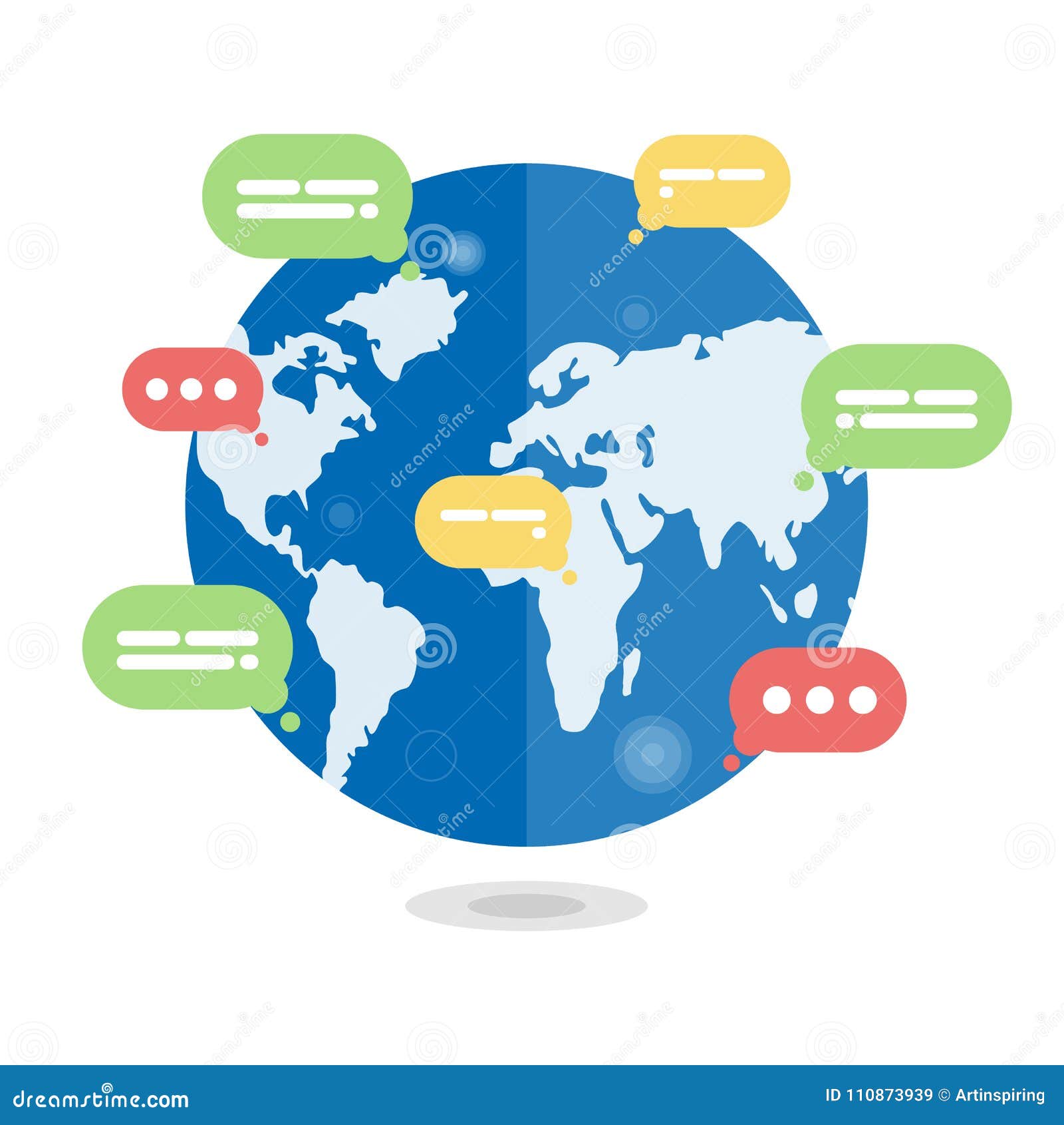 Worldwide Communication Concept. Stock Vector - Illustration of ...