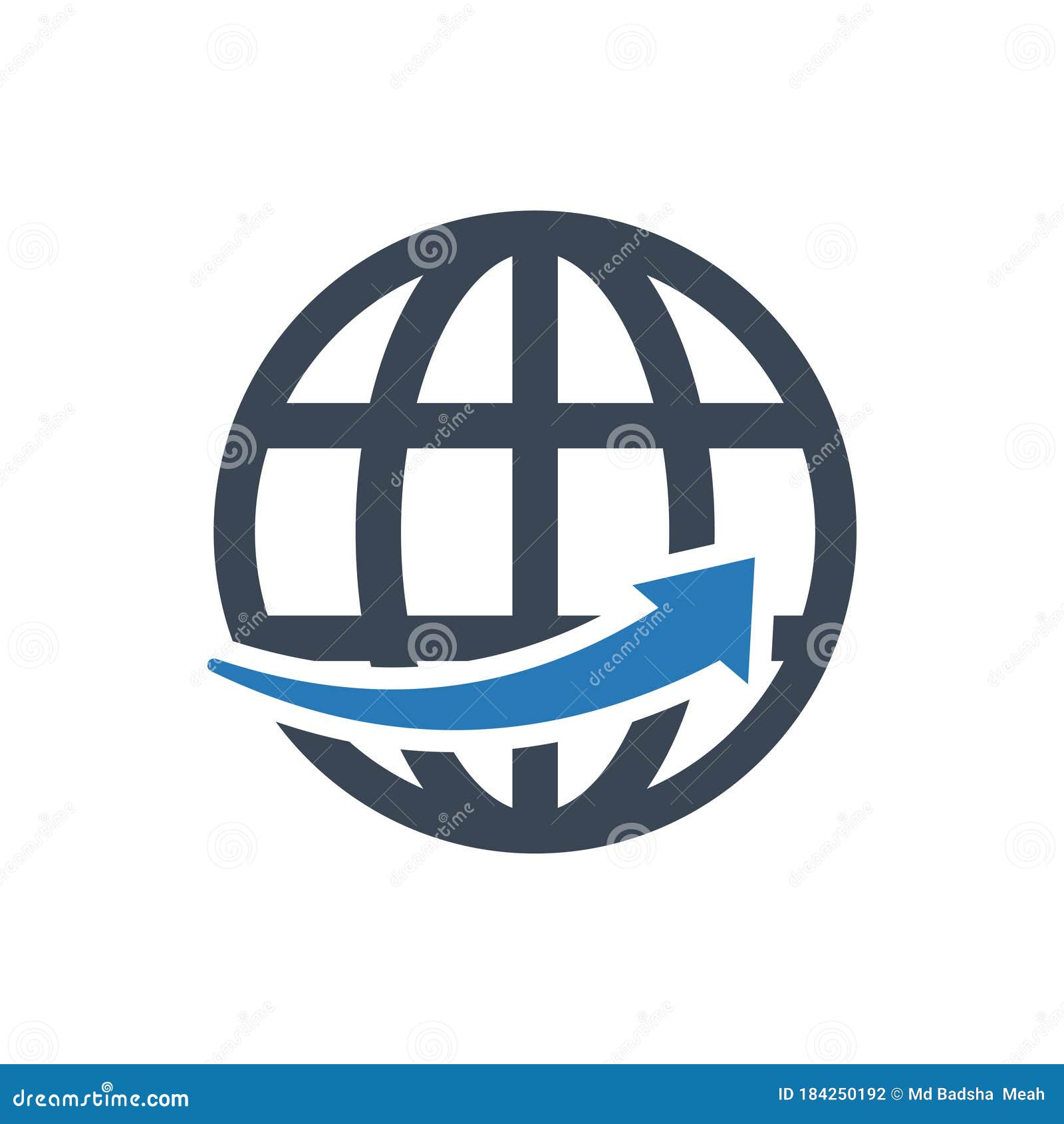 Worldwide delivery icon stock vector. Illustration of illustrations ...