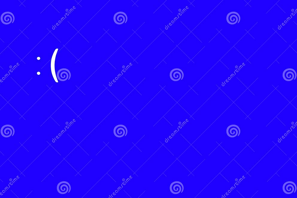 Worldwide Failure of Windows Operating System Stock Illustration ...