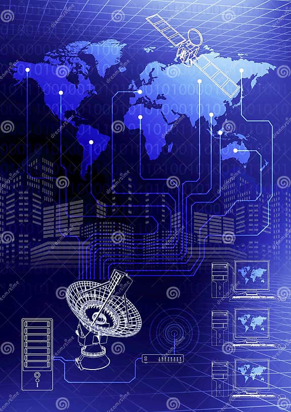 Worldwide Information stock illustration. Illustration of exchange ...