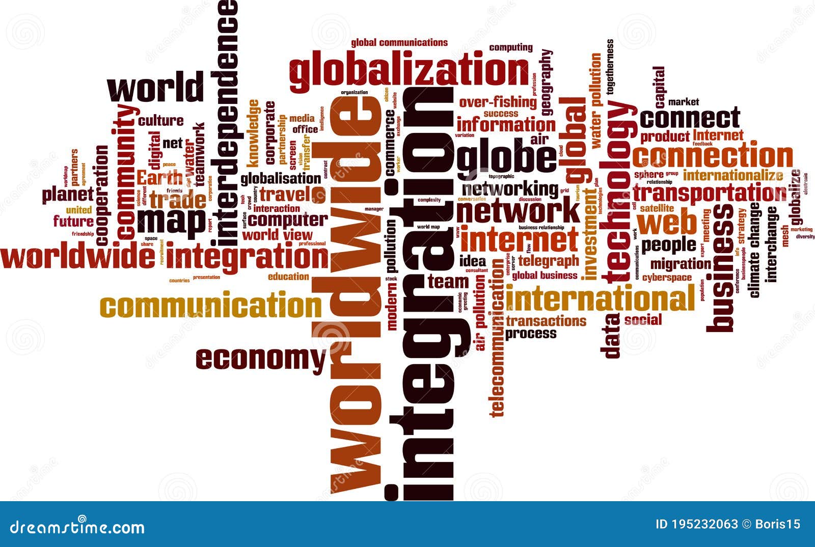 Worldwide Integration Word Cloud Stock Vector - Illustration of culture ...