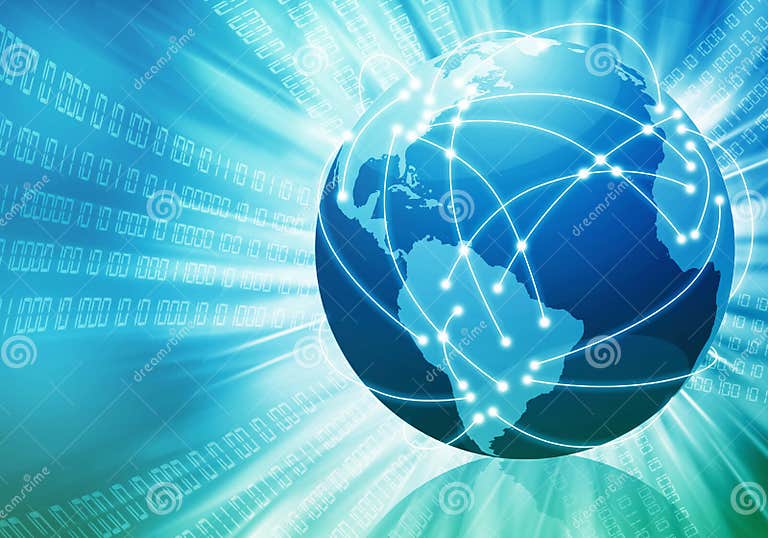 Worldwide internet Concept stock illustration. Illustration of globe ...