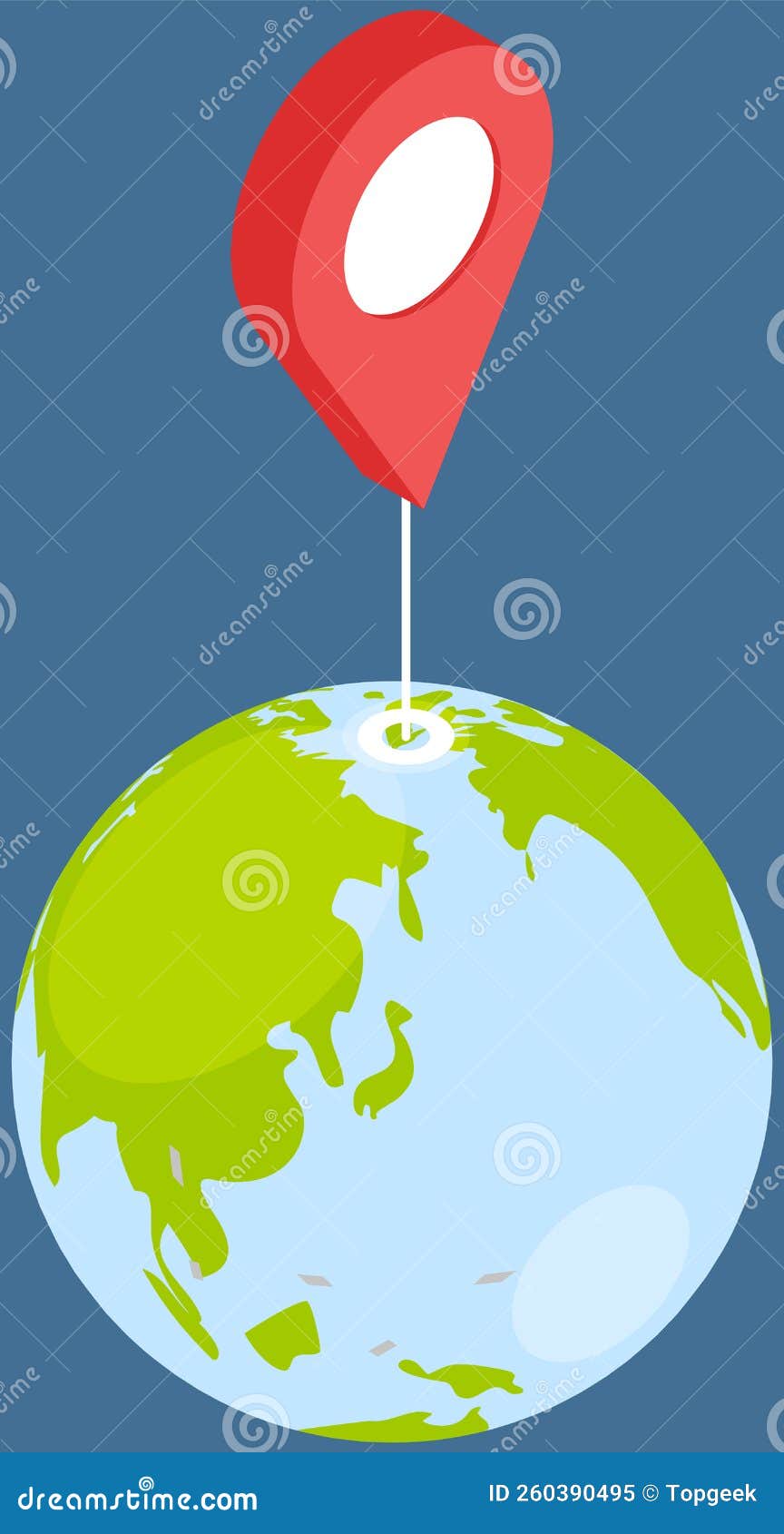 Map Of Earth With Marks, Scheme Of World On Monitor. Diagram Of Planet ...