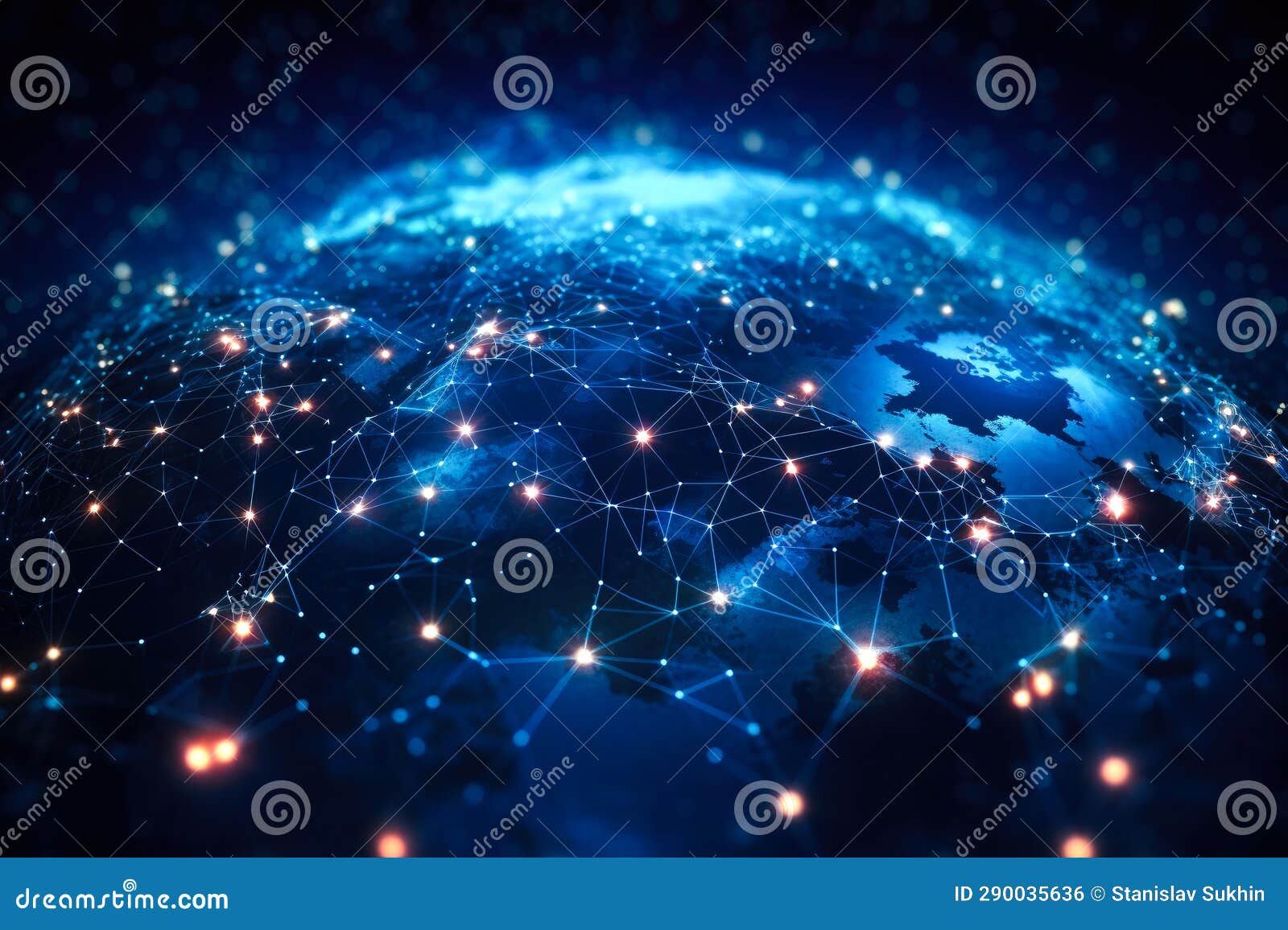 Concept of Big Data, Machine Learning, Artificial Intelligence, Global ...