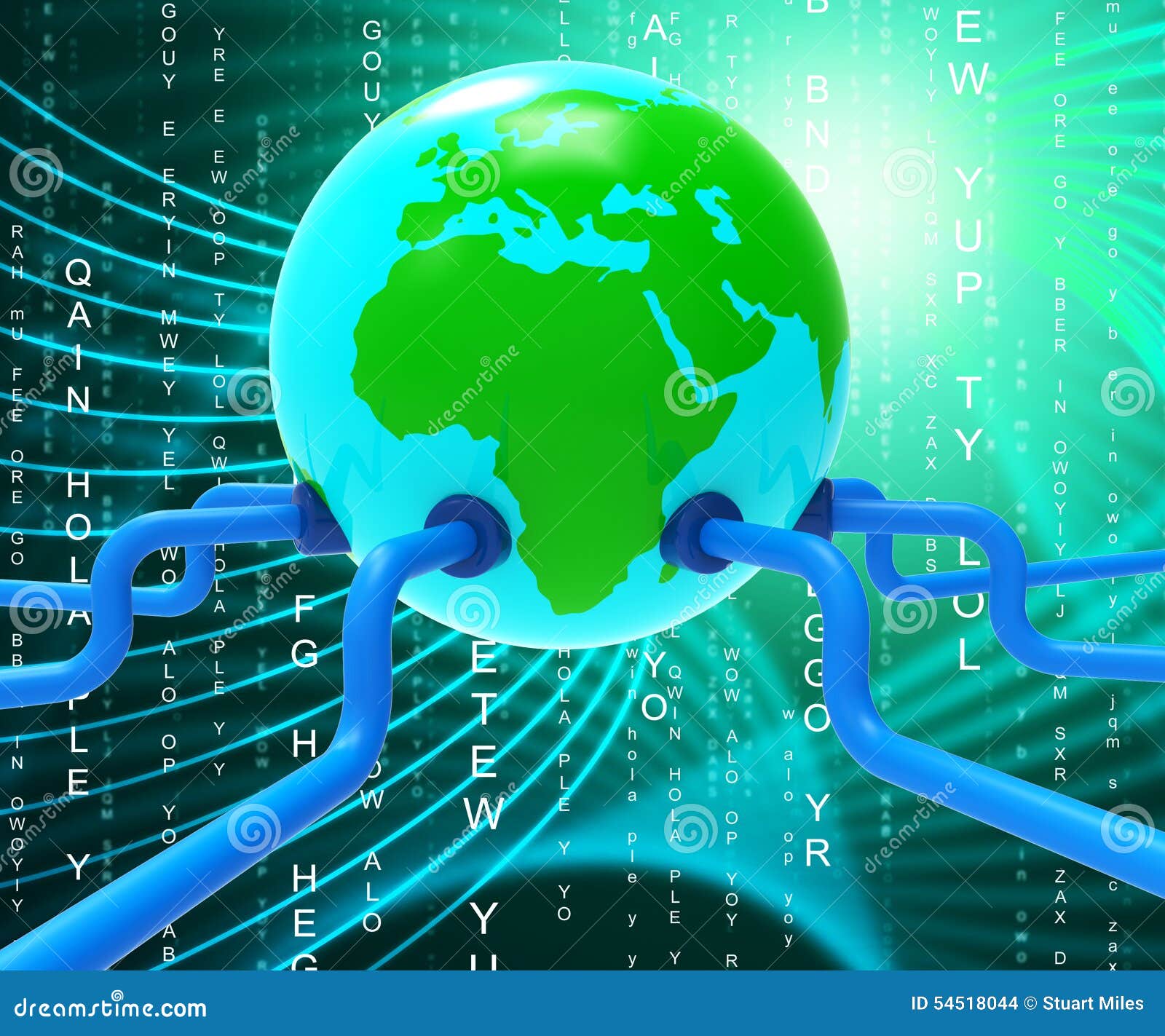 Worldwide Network Indicates Planet Communicate and Connectivity Stock ...