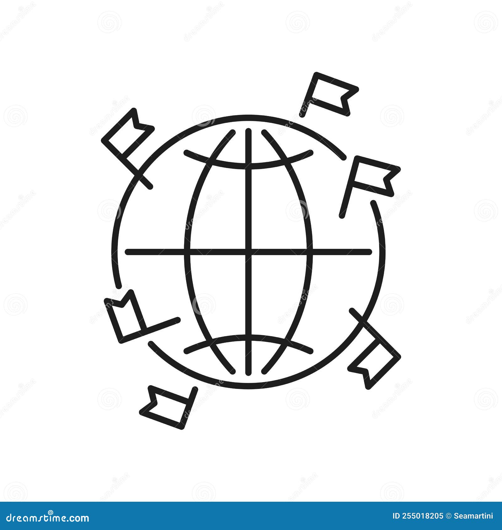 Worldwide Referral Global Program, Word Map Flags Stock Vector ...