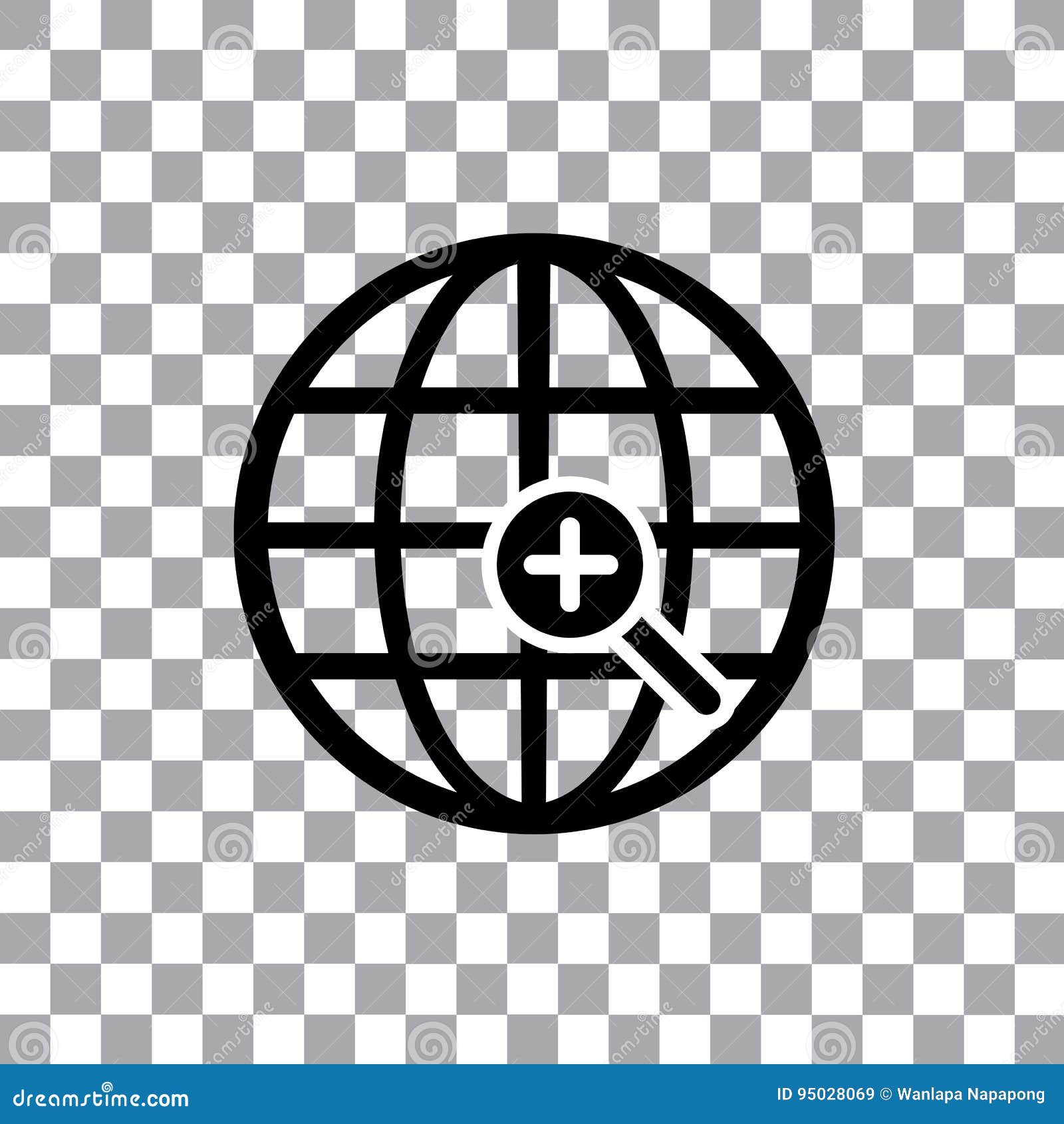 Worldwide Searching Around the World Stock Vector - Illustration of ...