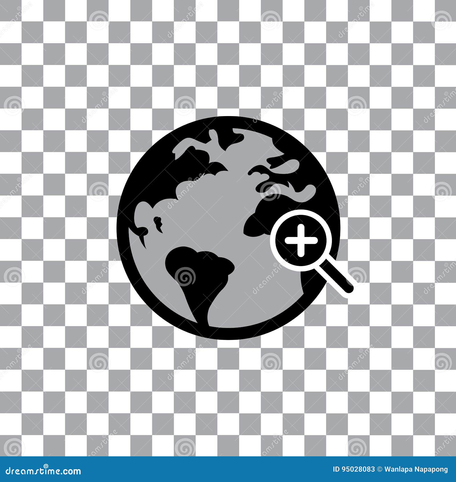 Worldwide Searching Around the World Stock Vector - Illustration of ...