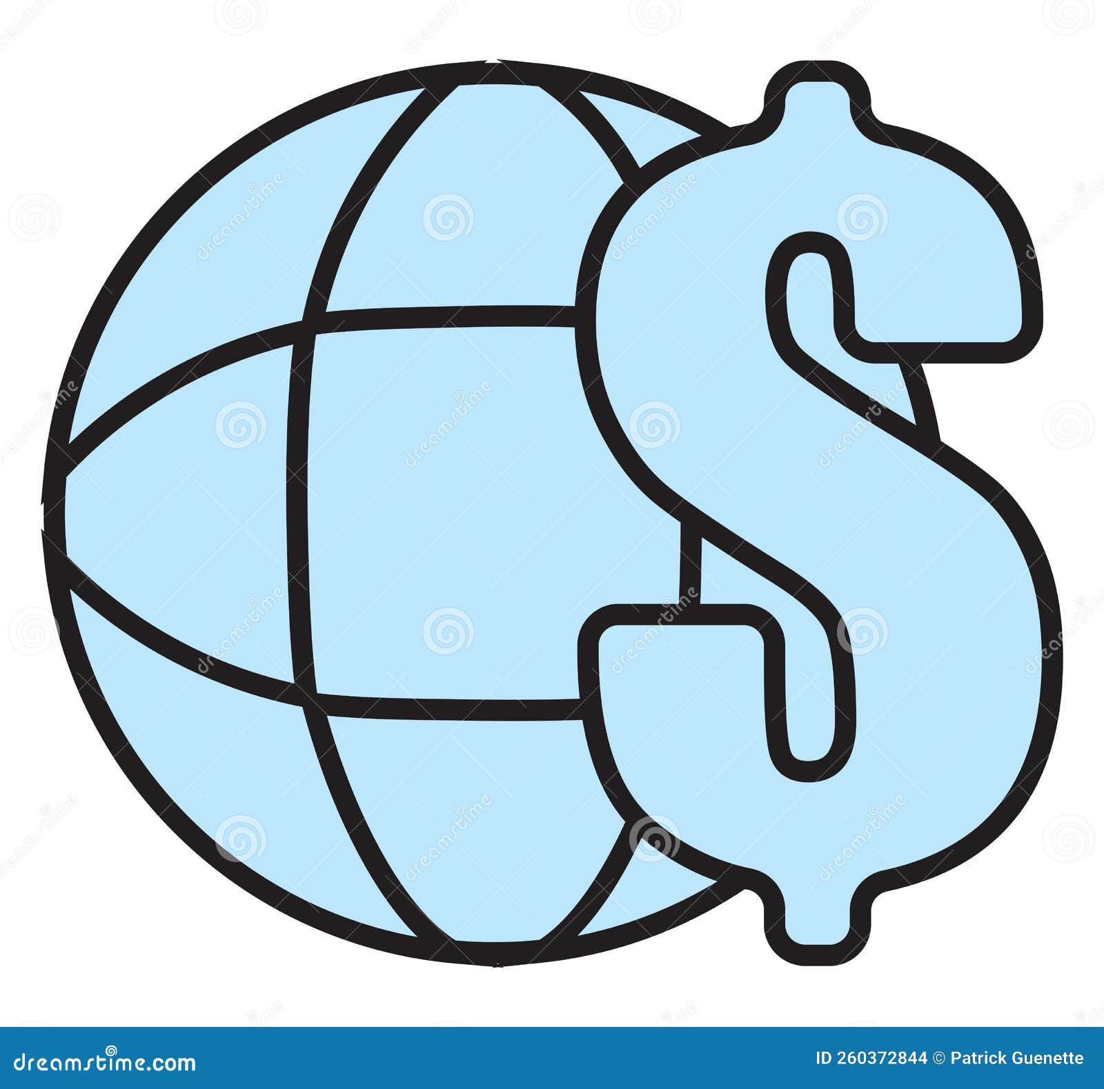 Worldwide symbol, icon stock vector. Illustration of geography - 260372844