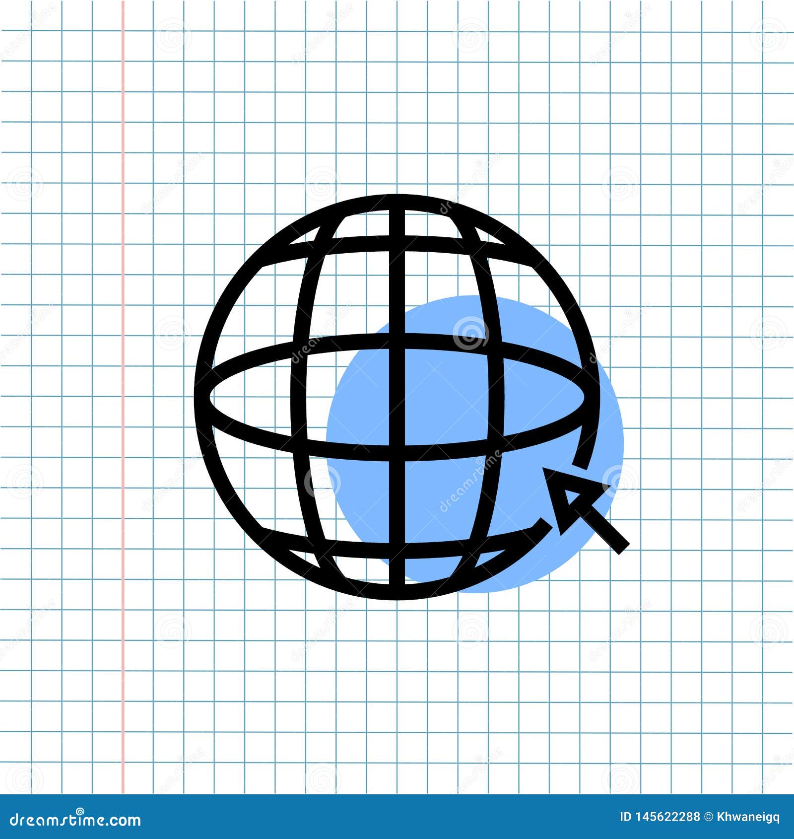 Worldwide Web Site Symbol Code Icon on Paper Note Background, Media ...