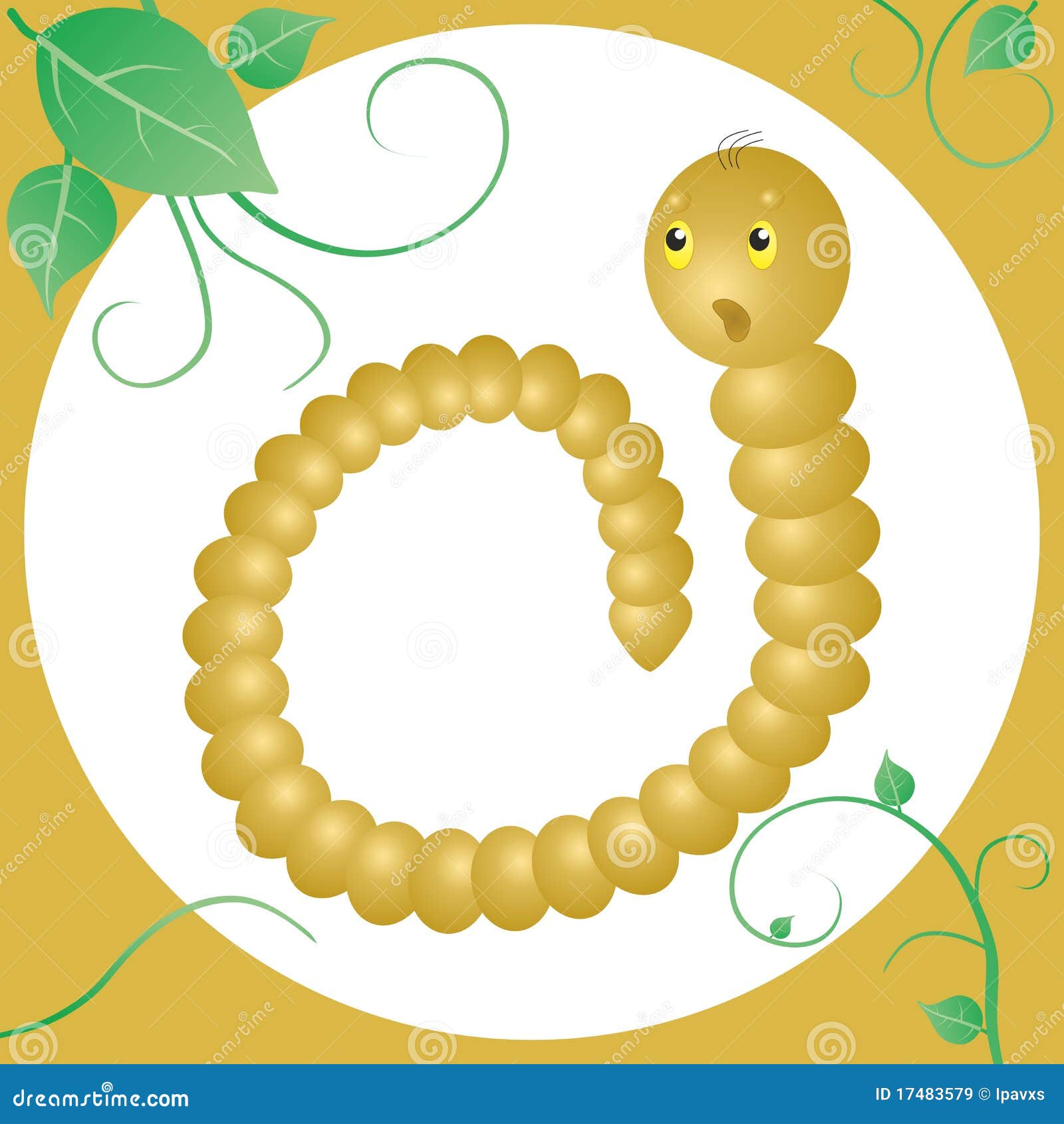 Worm stock vector. Illustration of face, graphic, good - 17483579