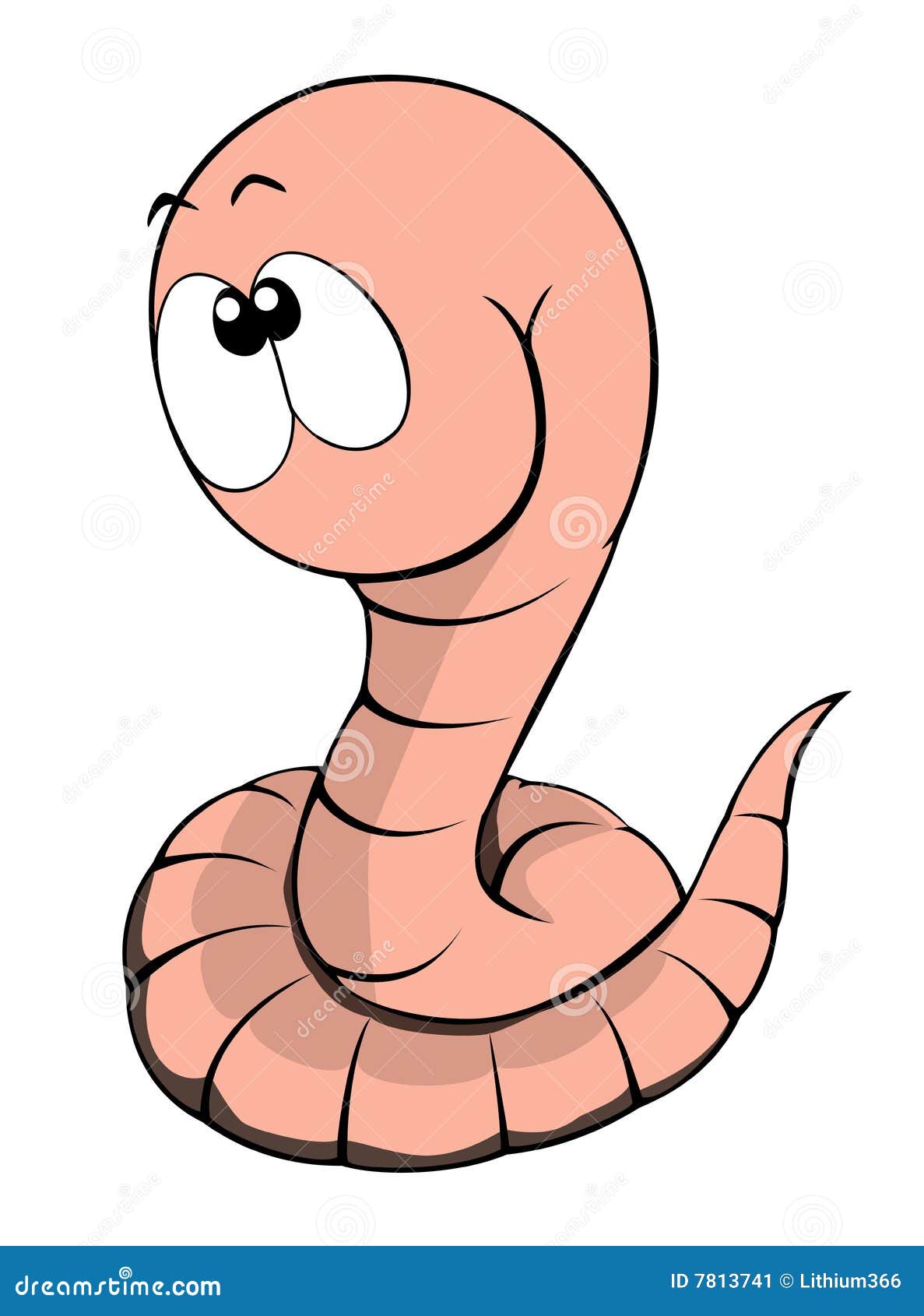 Worm vector illustratie. Illustration of beeldverhaal - 7813741
