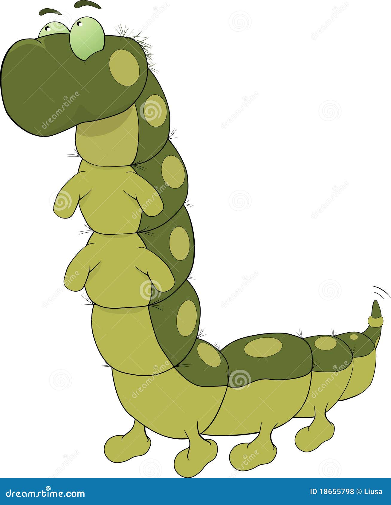 Worm.Cartoon stock vector. Illustration of horizontal - 18655798