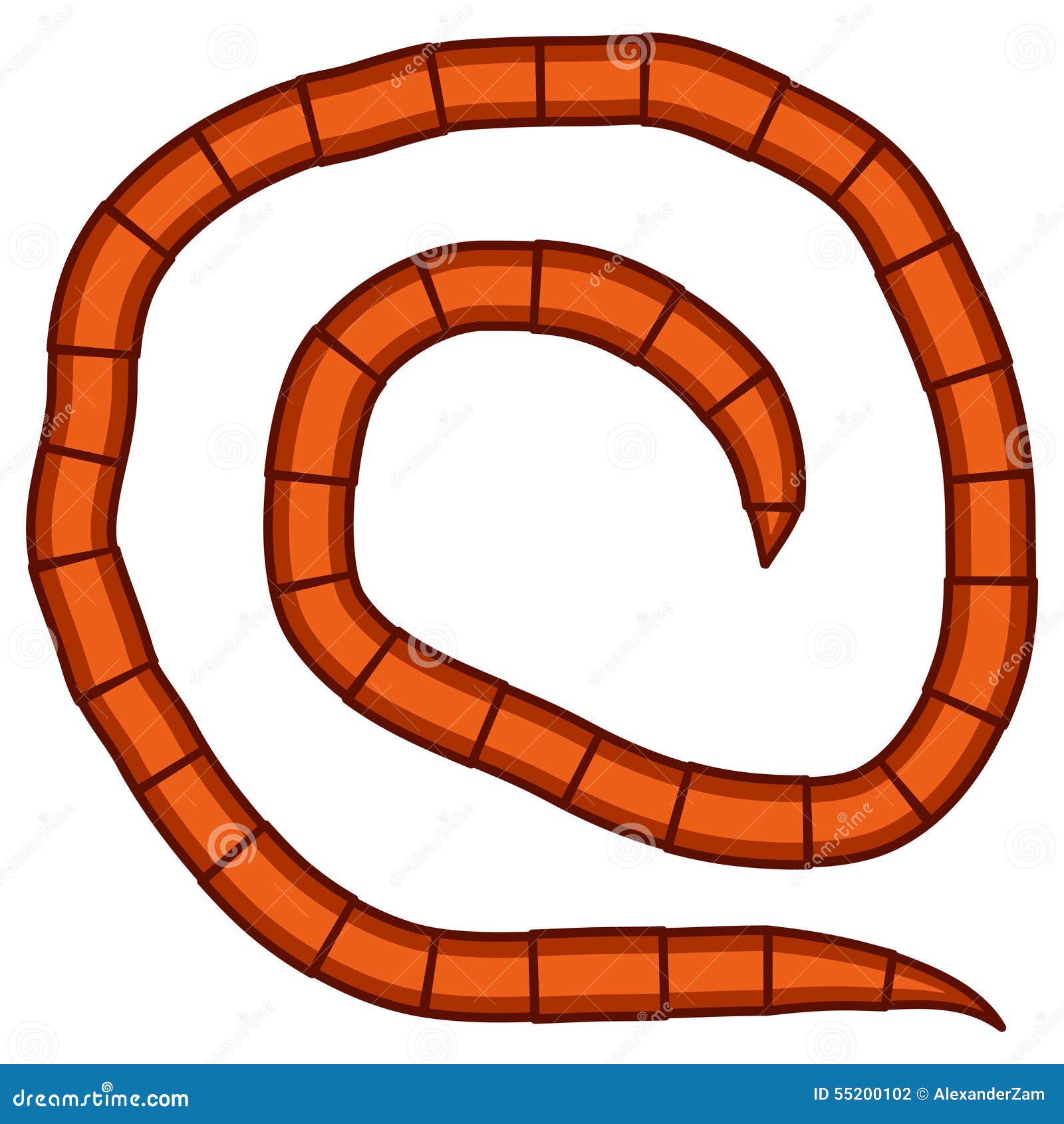 Worm stock vector. Illustration of evertebrate, wildlife - 55200102