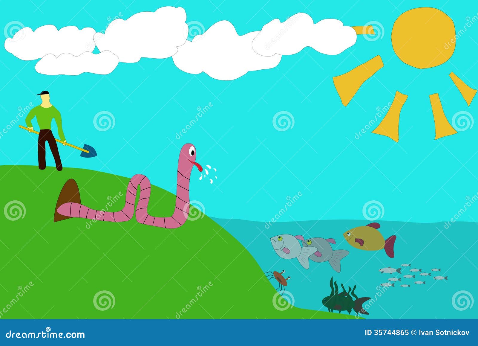 Impudent Worm Stock Illustrations – 3 Impudent Worm Stock Illustrations ...