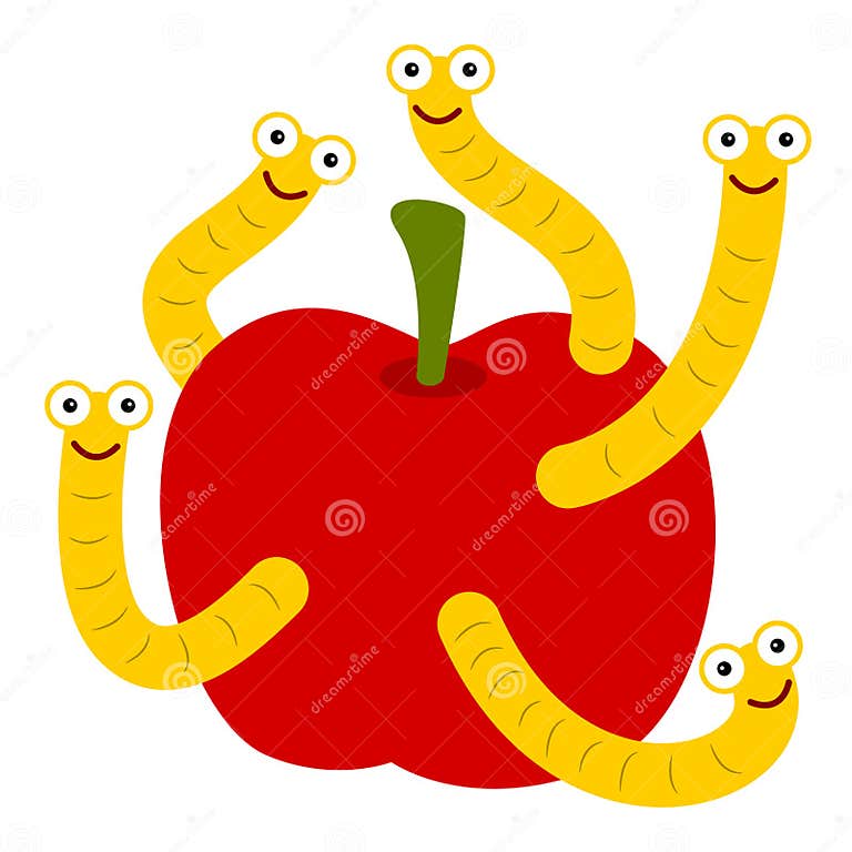 Worm infestation stock illustration. Illustration of infected - 30919216