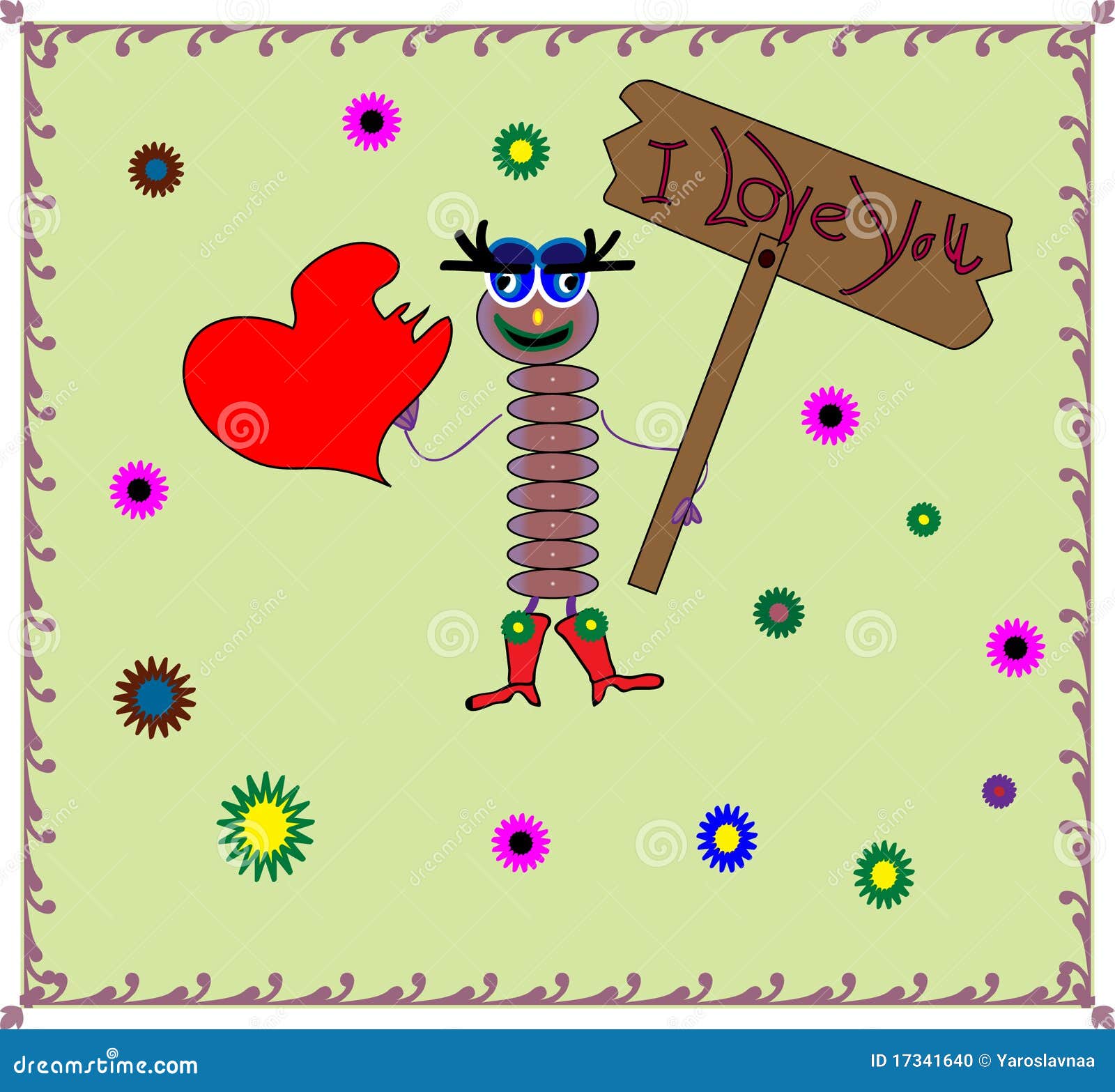 Worm Love Couple Hug Sketch Vector Illustration | CartoonDealer.com ...