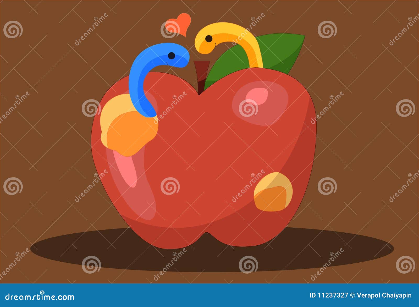 Worm Romance stock illustration. Illustration of affection - 11237327