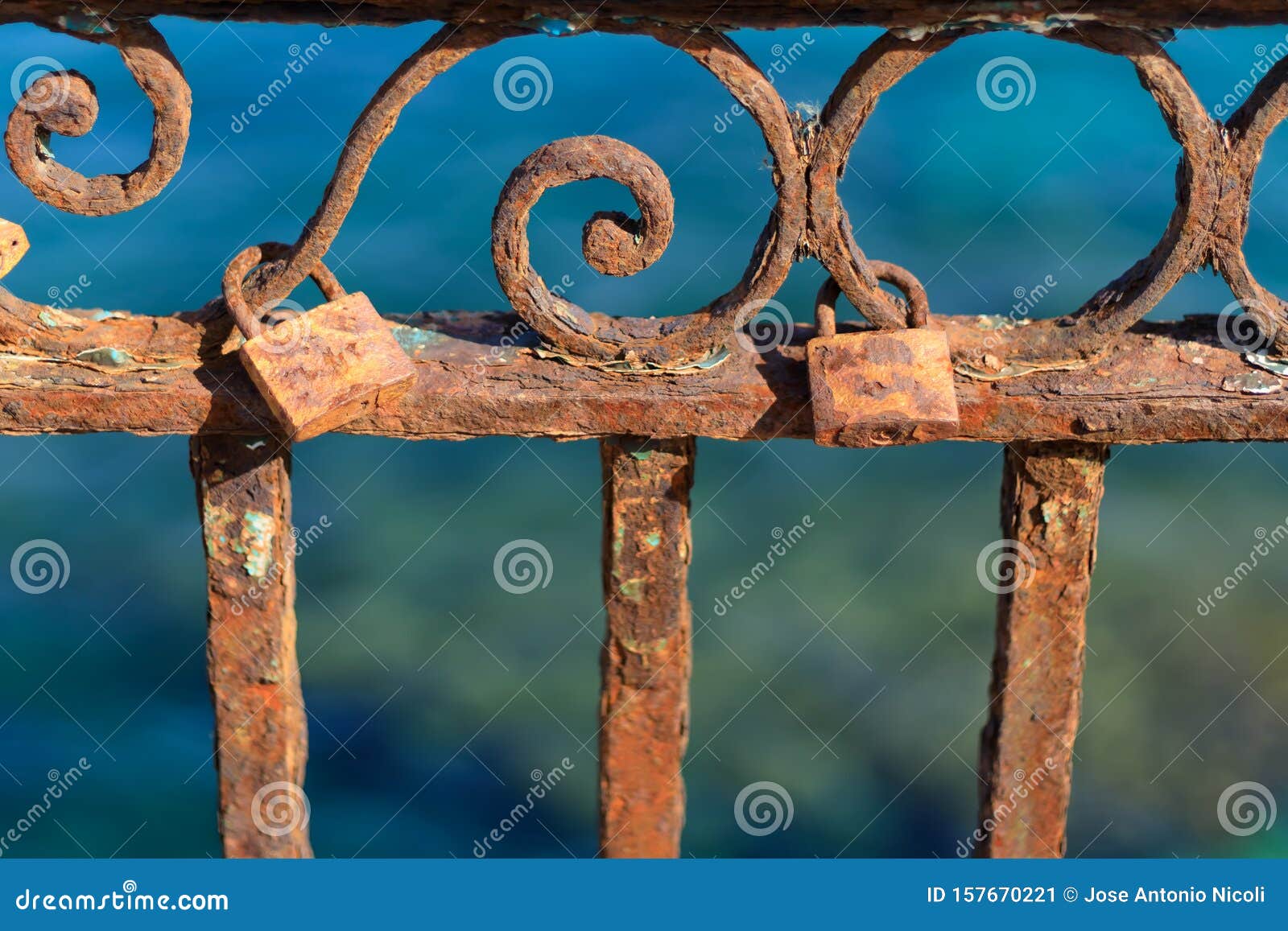 Worm and rust fence stock image. Image of iron, worm - 157670221