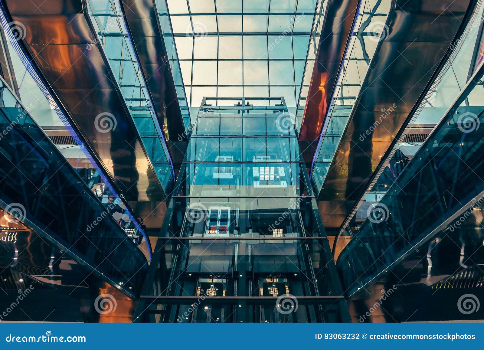 Worm's Eye View Of Glass Panel Building Picture. Image: 83063232
