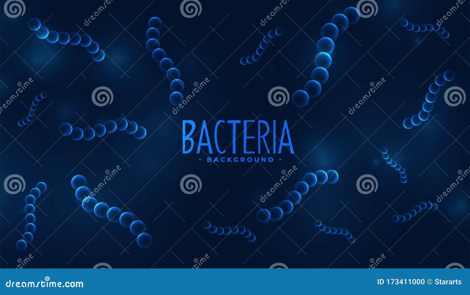 Worm Shape Bacteria or Virus Infection Background Stock Vector ...