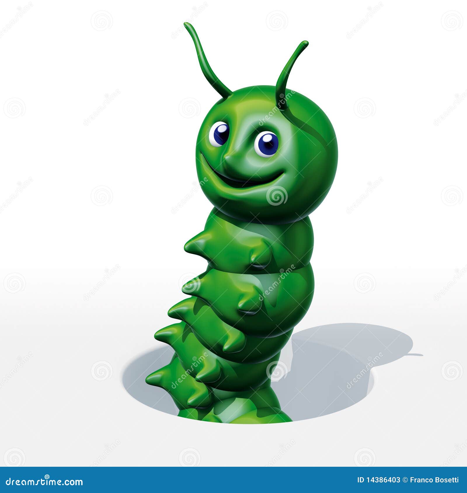 Worm smile stock illustration. Illustration of pupa, cute - 14386403