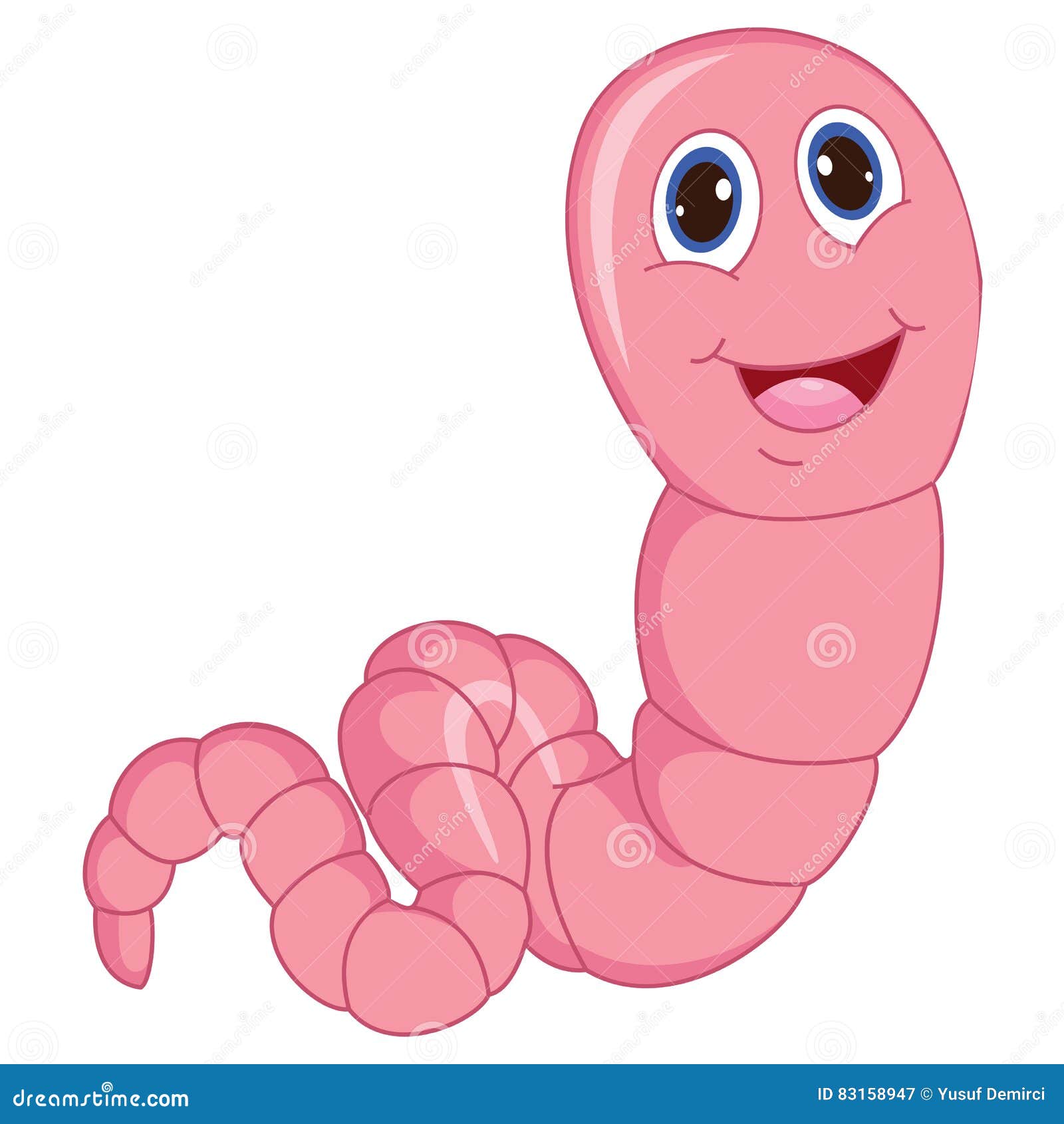 Worm vector illustration stock vector. Illustration of design - 83158947