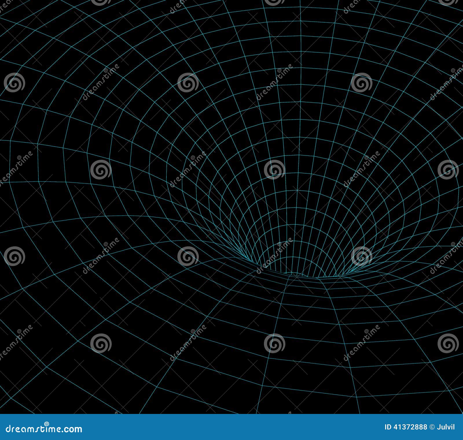 Wormhole model stock illustration. Illustration of cavity - 41372888