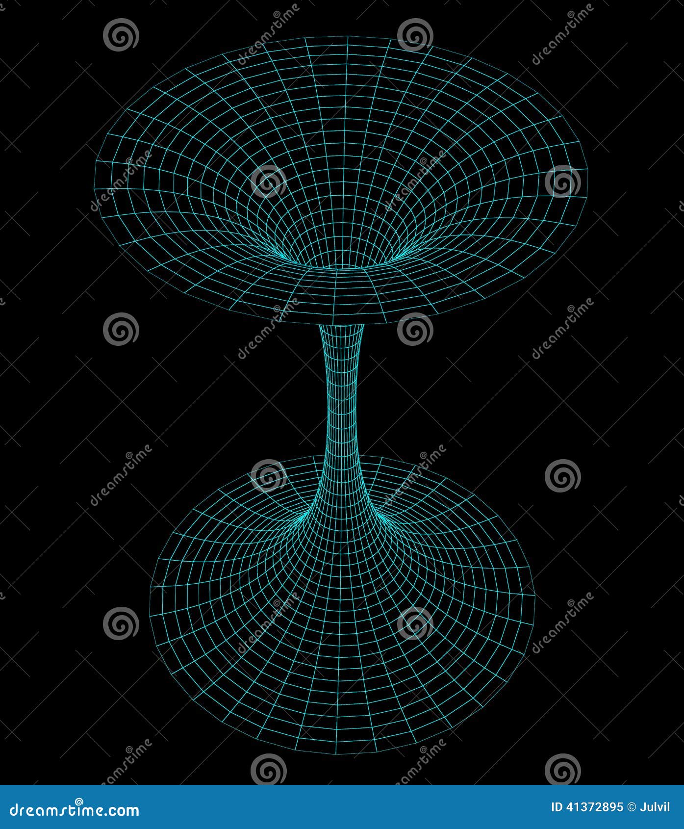 Wormhole model stock illustration. Illustration of cosmos - 41372895