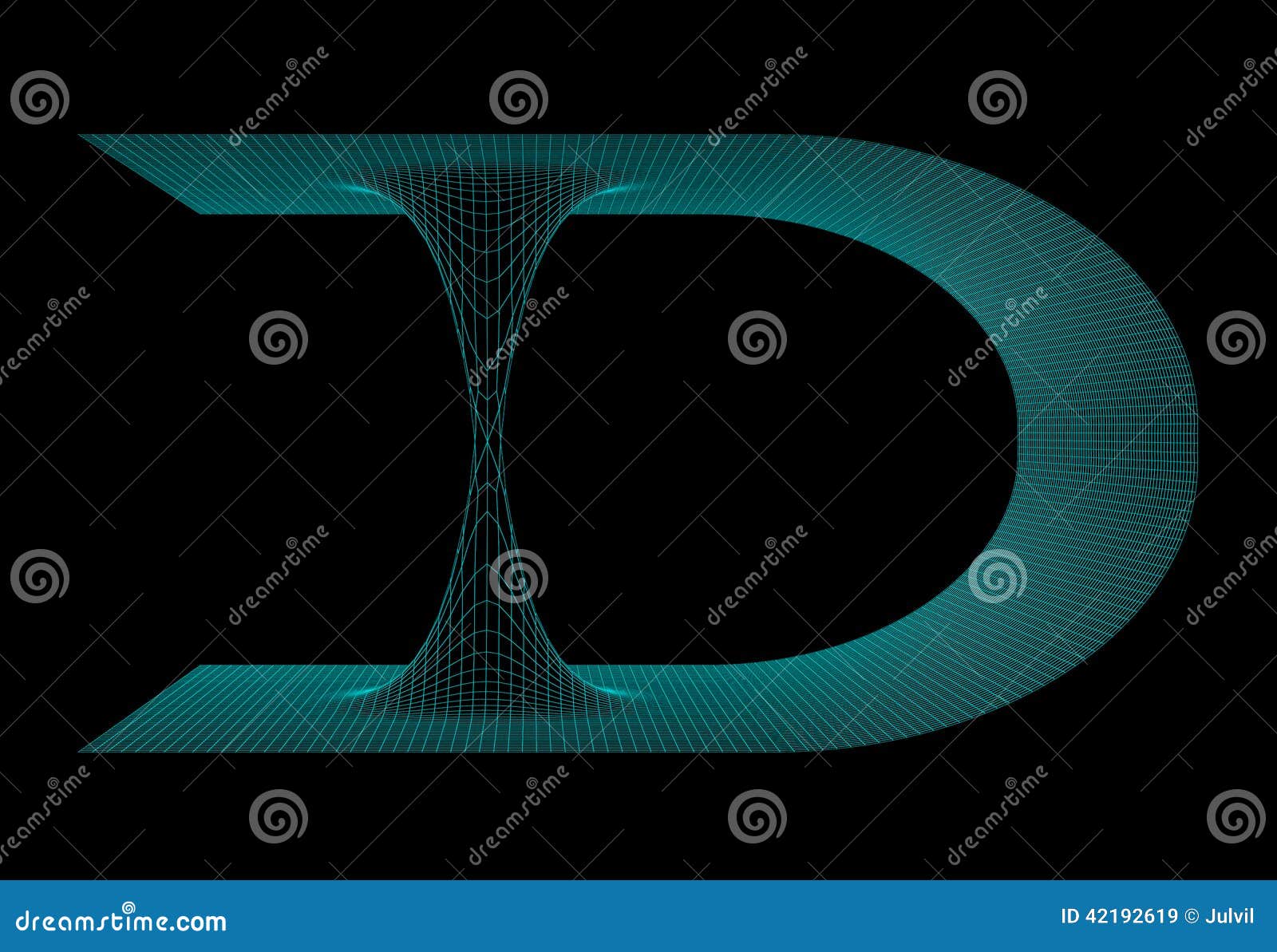 Wormhole model stock illustration. Illustration of physics - 42192619