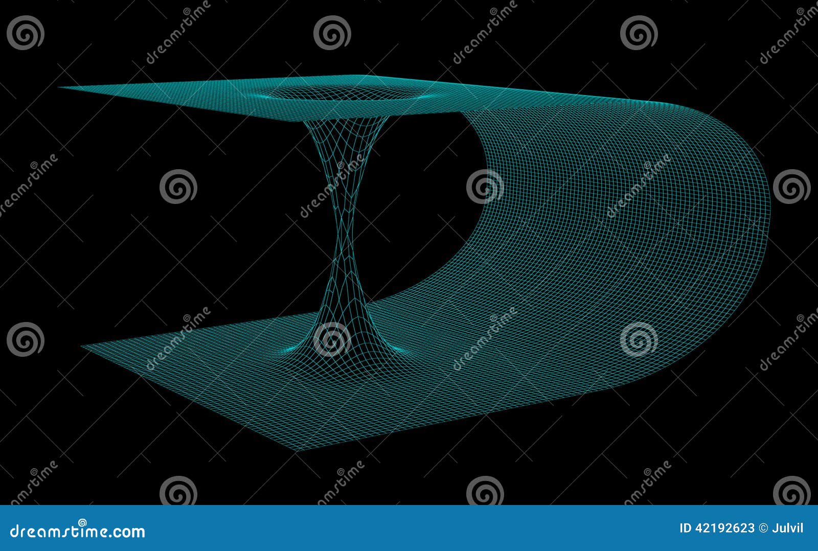Wormhole model stock illustration. Illustration of curvy - 42192623