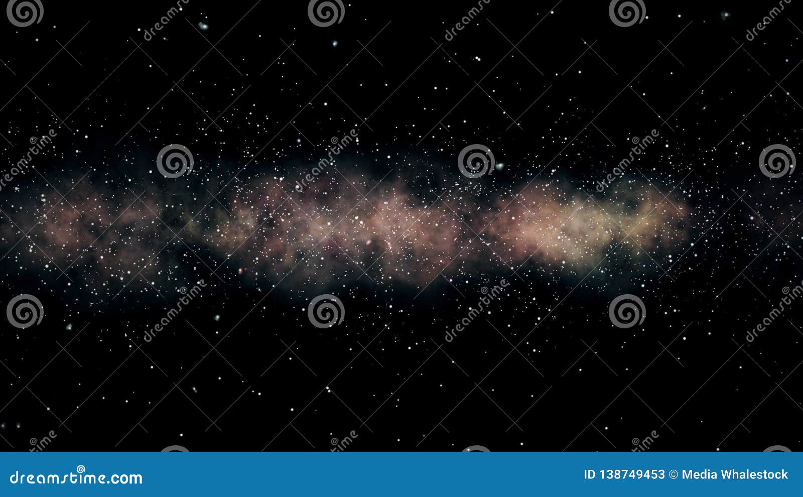 Wormhole Straight through Time and Space, Clouds, and Millions of Stars ...