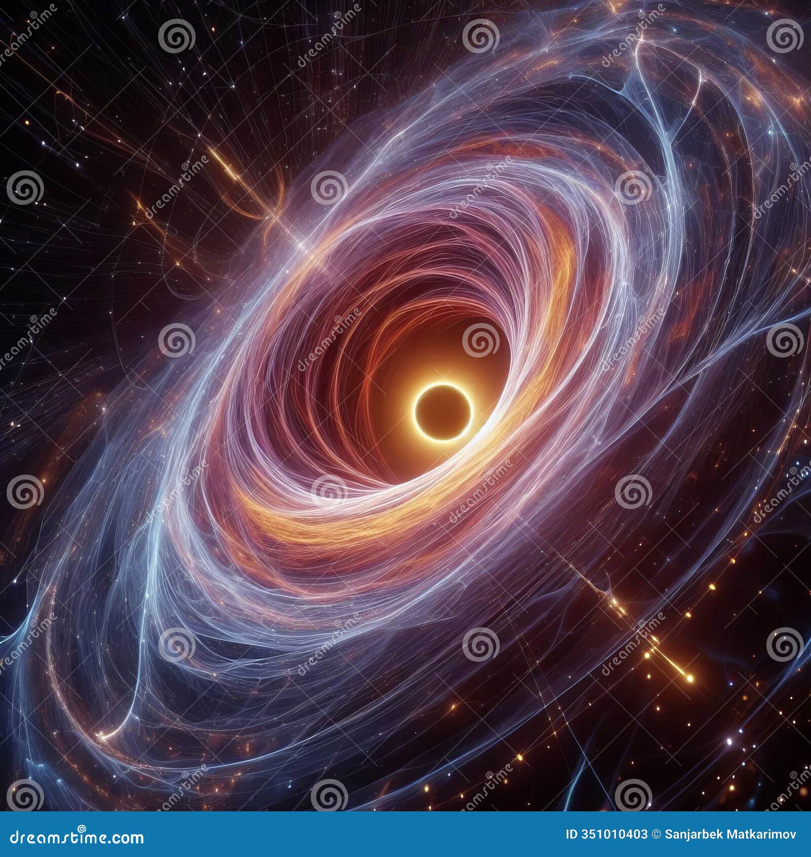 Wormhole Visualization a Visualization of a Wormhole Connecting Stock ...