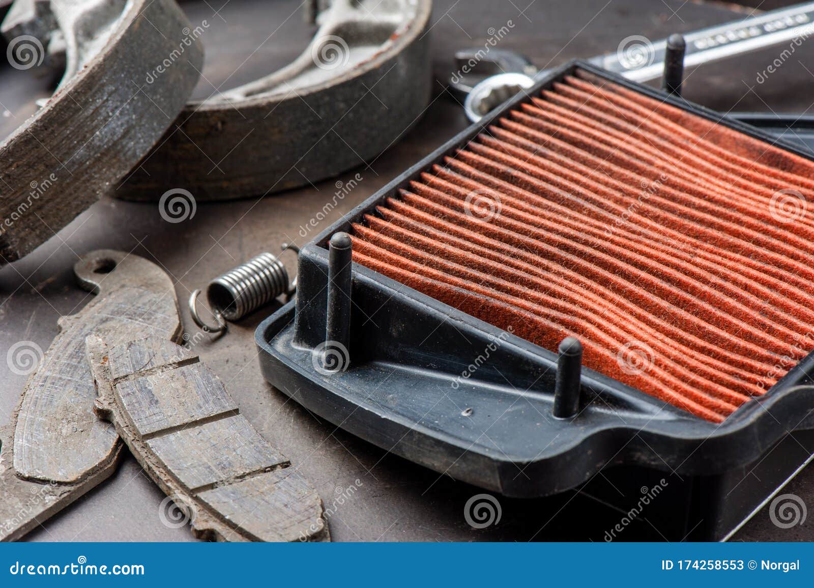 Worn air filter stock image. Image of change, purification - 174258553