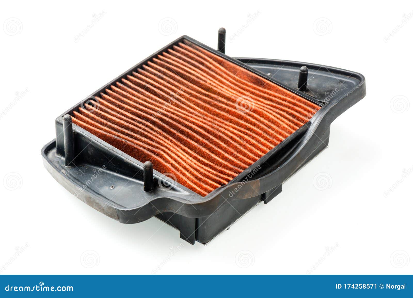 Worn air filter stock image. Image of auto, remove, maintenance - 174258571