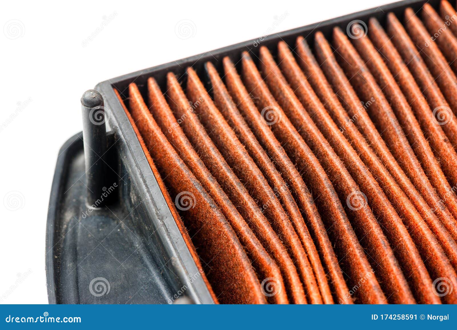 Worn air filter stock image. Image of element, dust - 174258591