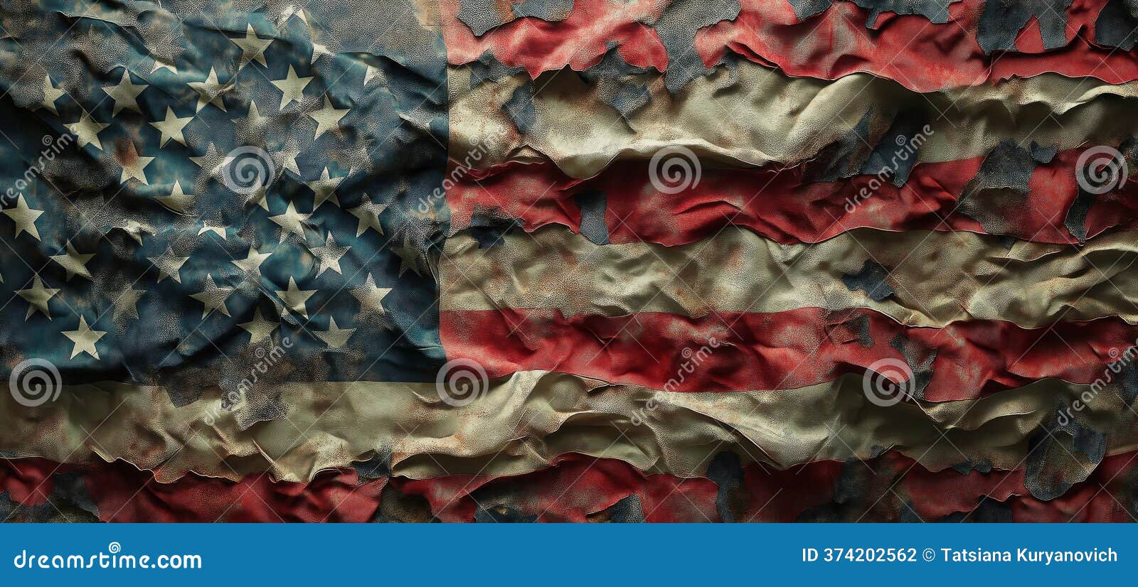Old And Worn American Flag Royalty-Free Stock Photography ...