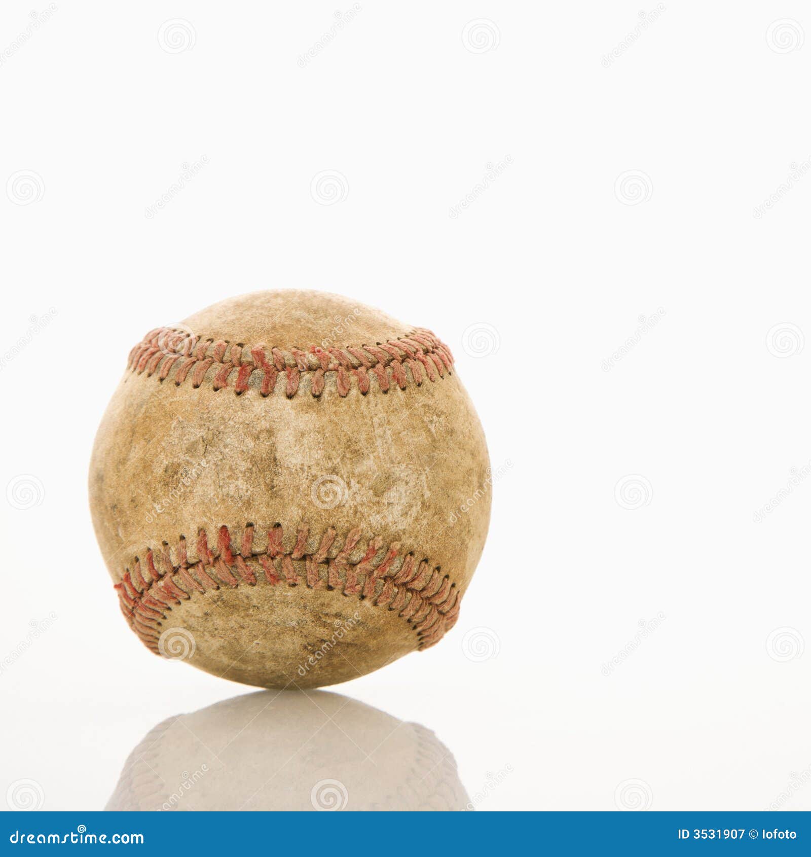 Worn baseball. stock image. Image of dirty, worn, lifestyle - 3531907