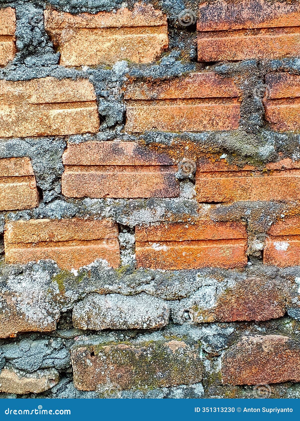 Worn brick masonry stock photo. Image of asphalt, wood - 351313230