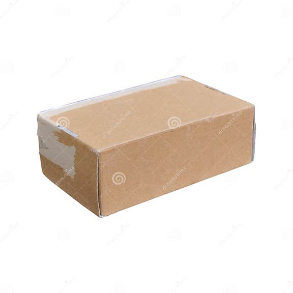 A worn cardboard box stock photo. Image of send, background - 22181852