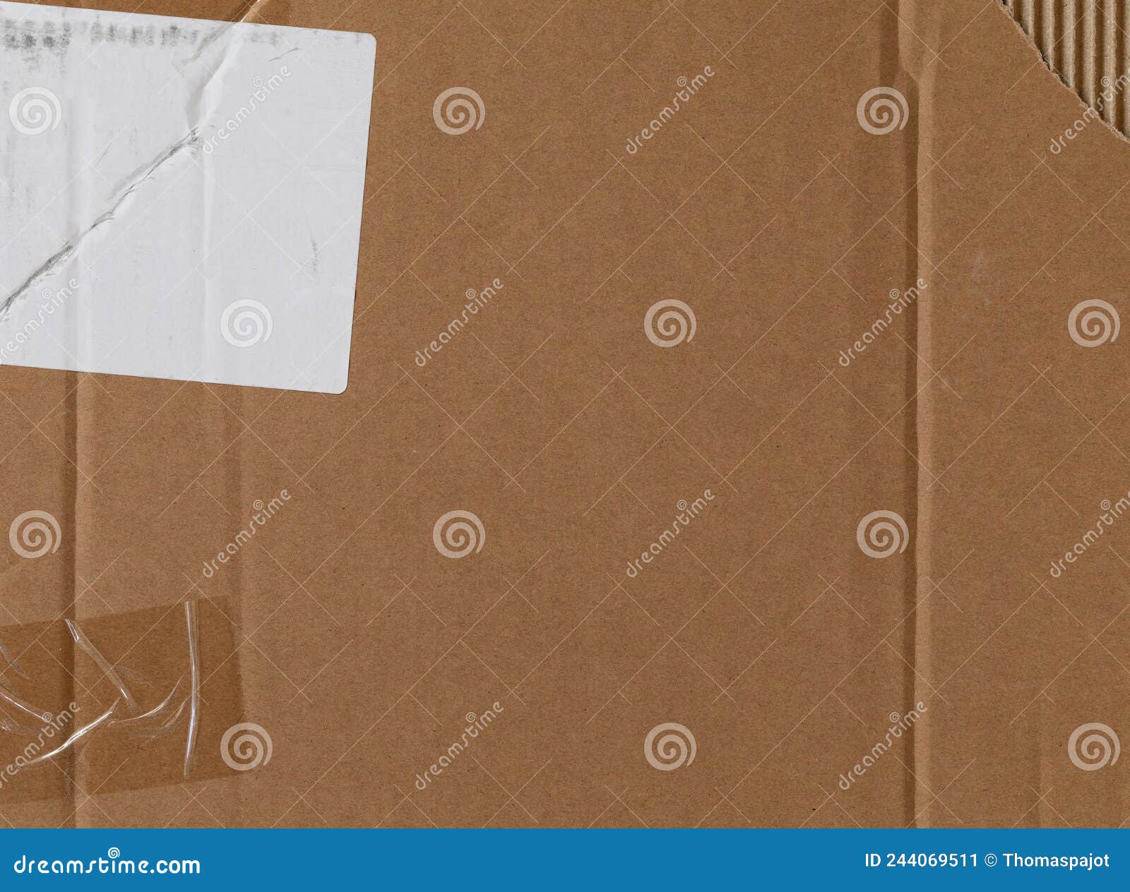 Worn cardboard texture stock image. Image of package - 244069511