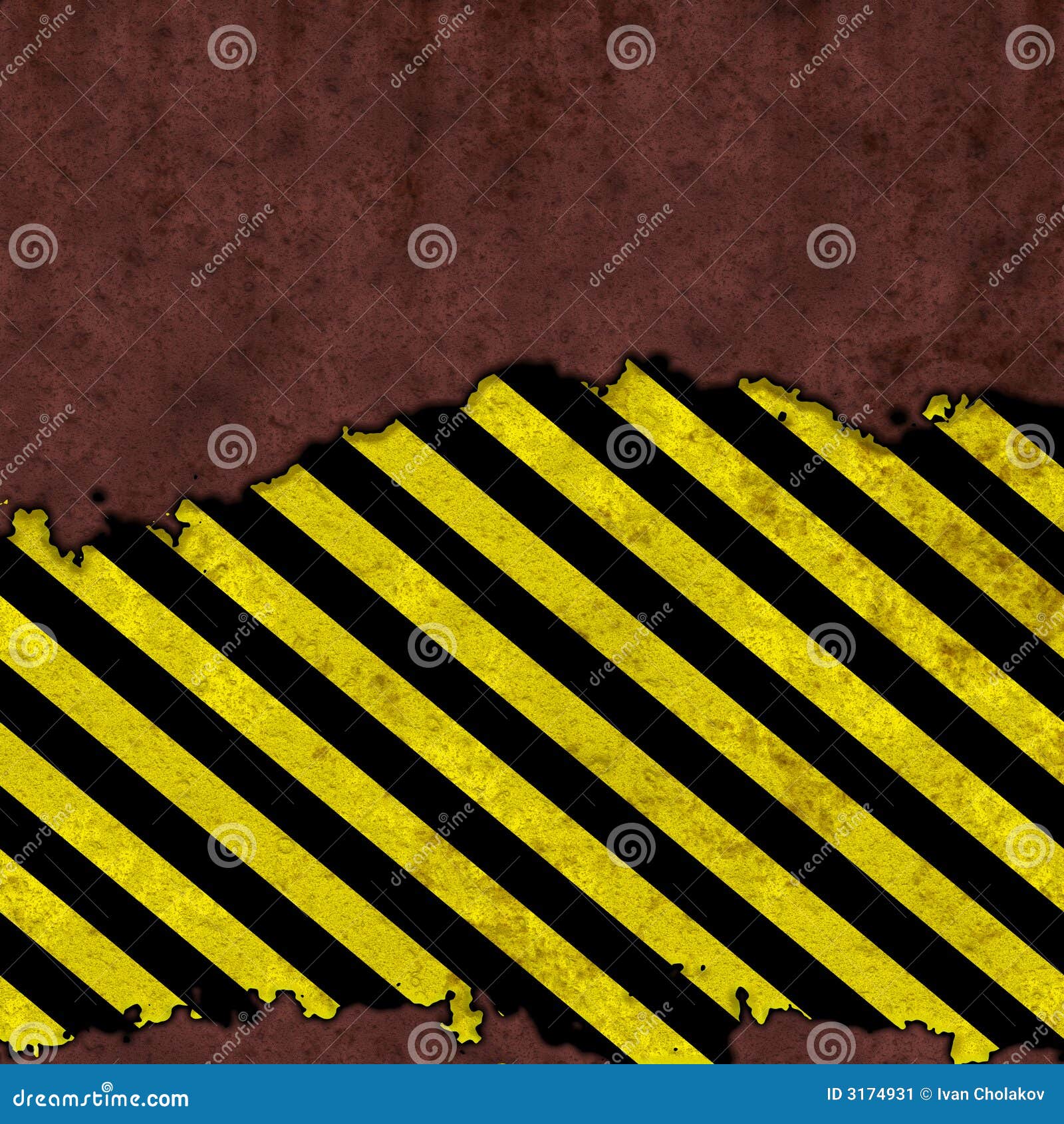 Worn caution sign stock illustration. Illustration of dirt - 3174931