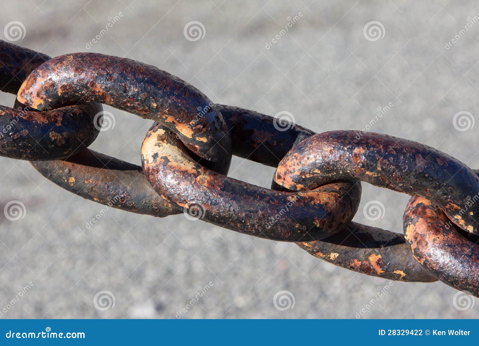 Worn Chain Links stock photo. Image of industrial, fence - 28329422