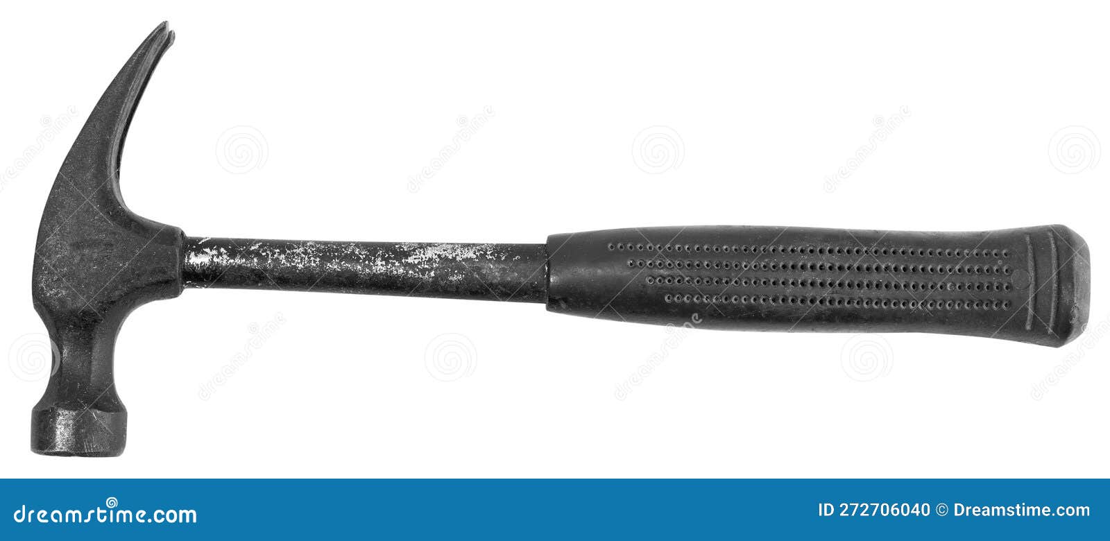 Worn claw hammer isolated stock photo. Image of metal - 272706040