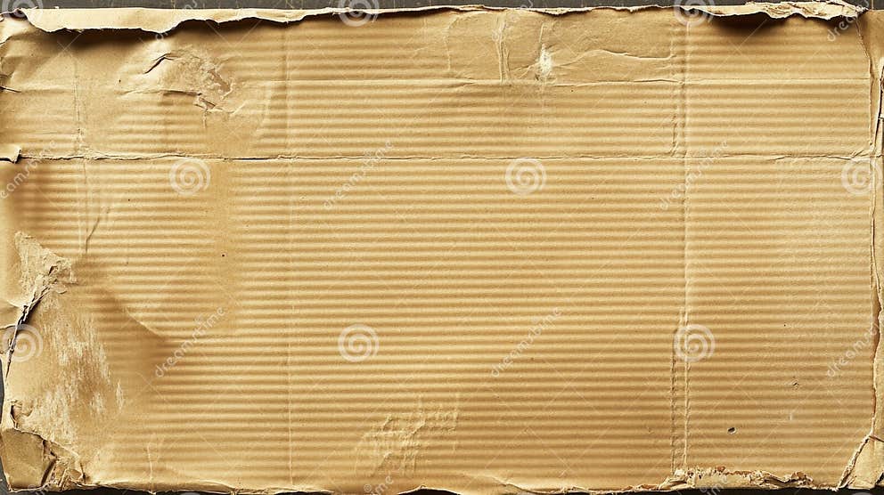 Worn Corrugated Cardboard Texture Background Stock Illustration ...