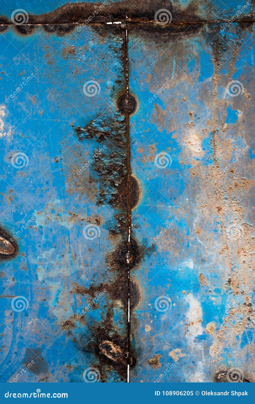 Worn Dark Blue Rusty Metal Texture Background Stock Image - Image of ...