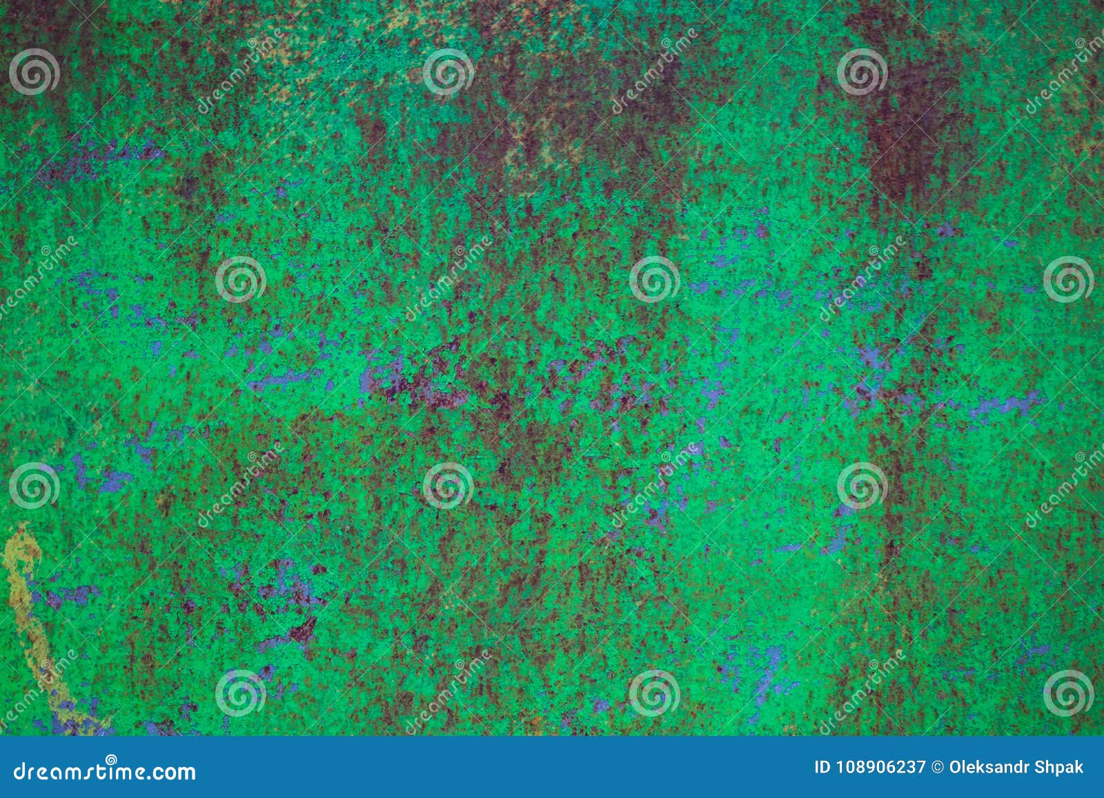 Worn Dark Green Rusty Metal Texture Background Stock Image - Image of ...