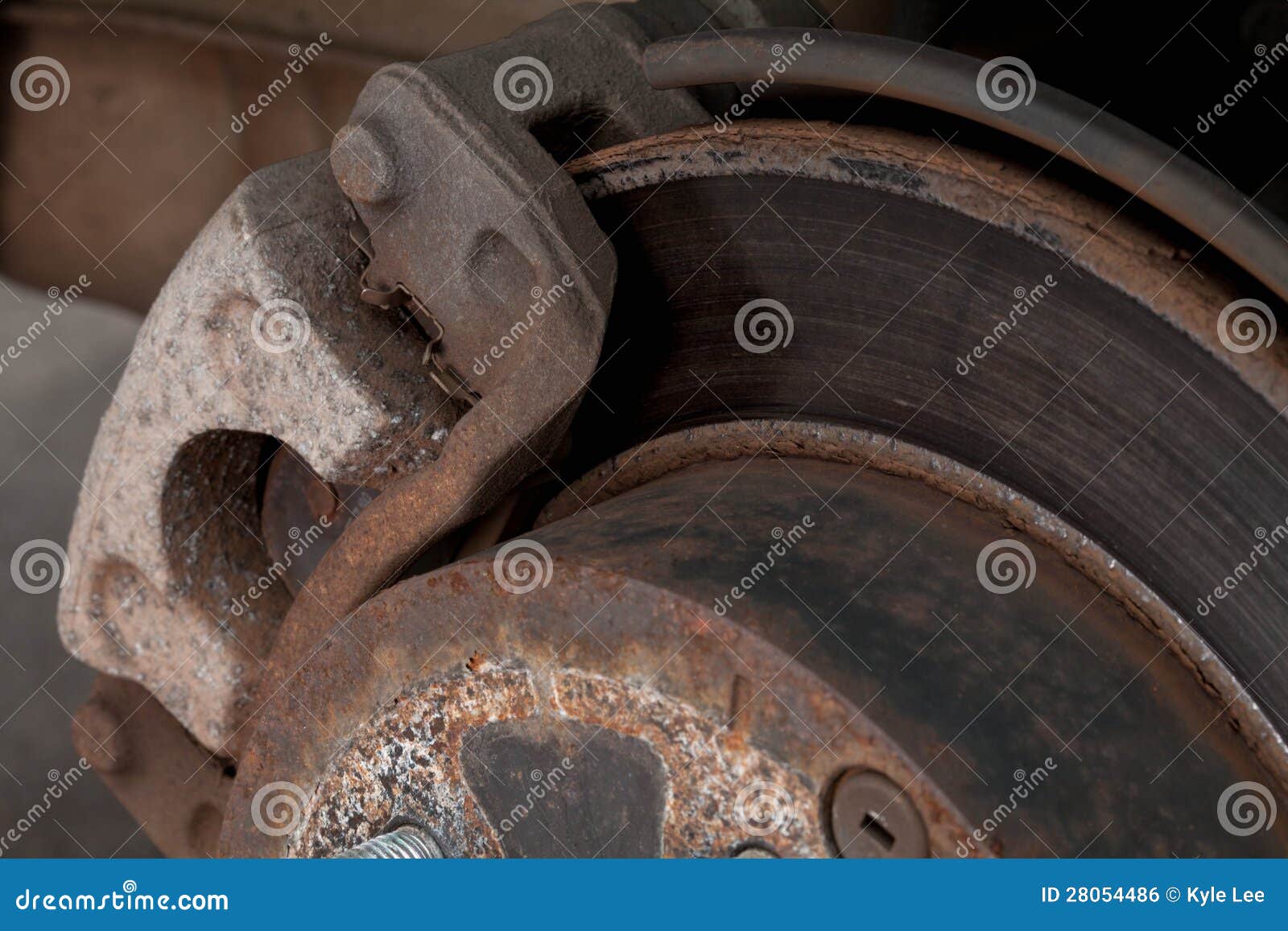 Worn Drake Disk stock photo. Image of rust, fluid, stop - 28054486