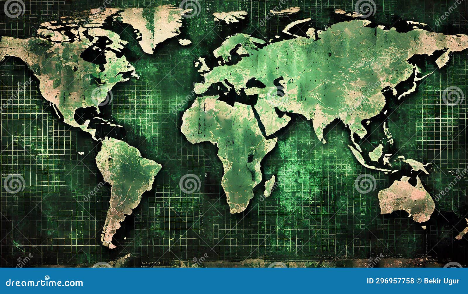 Worn grungy old world map stock photo. Image of mural - 296957758